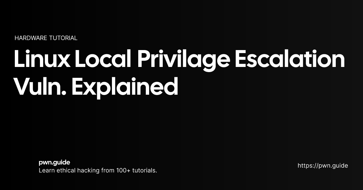 Linux Local Privilage Escalation Vuln. Explained